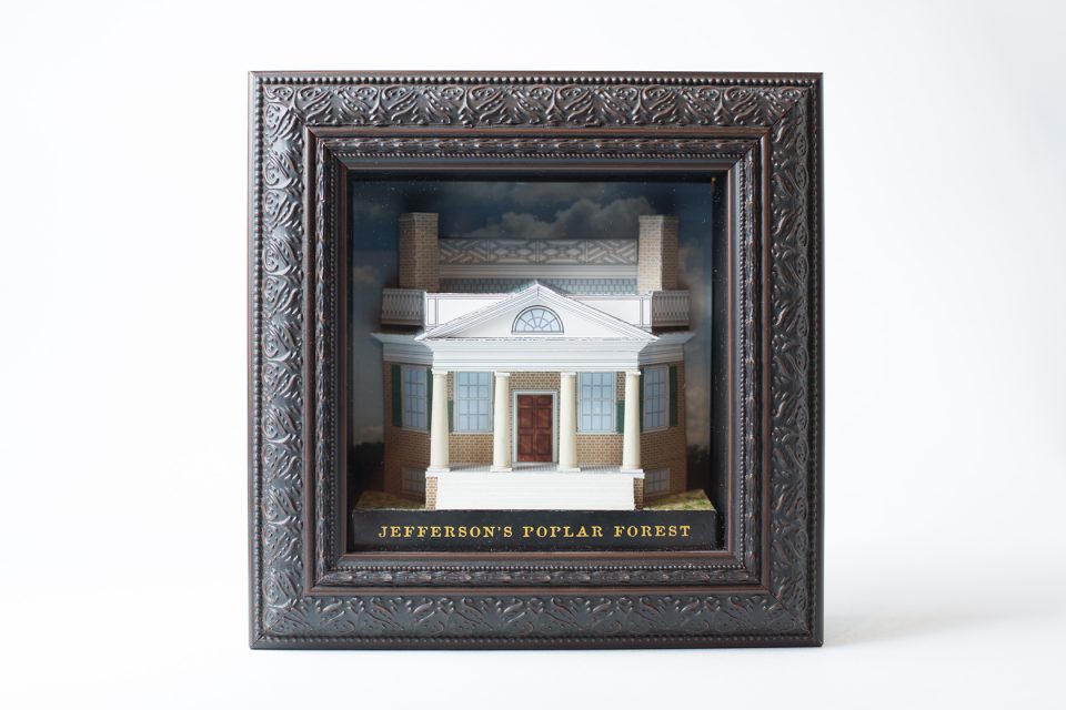 Framed Model Set - Thomas Jefferson's Poplar Forest